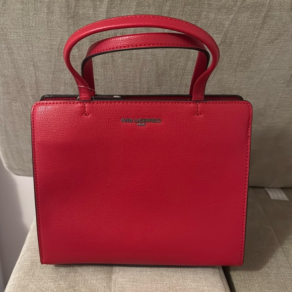 Karl Lagerfeld | Bags | New Karl Lagerfeld Red Tote | Poshmark
